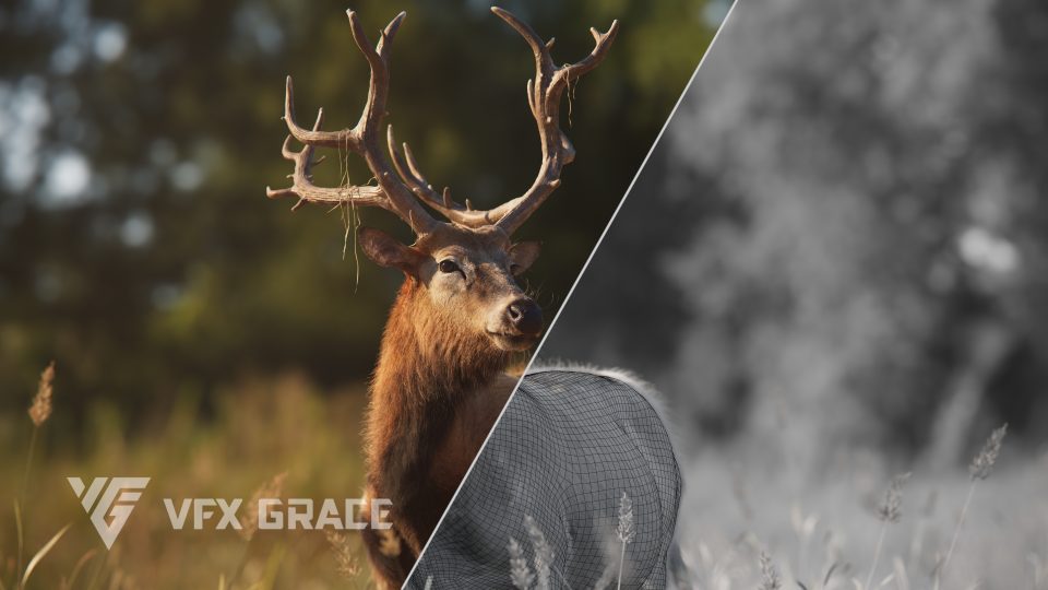 3D Animal | Male Deer Animated | VFX Grace