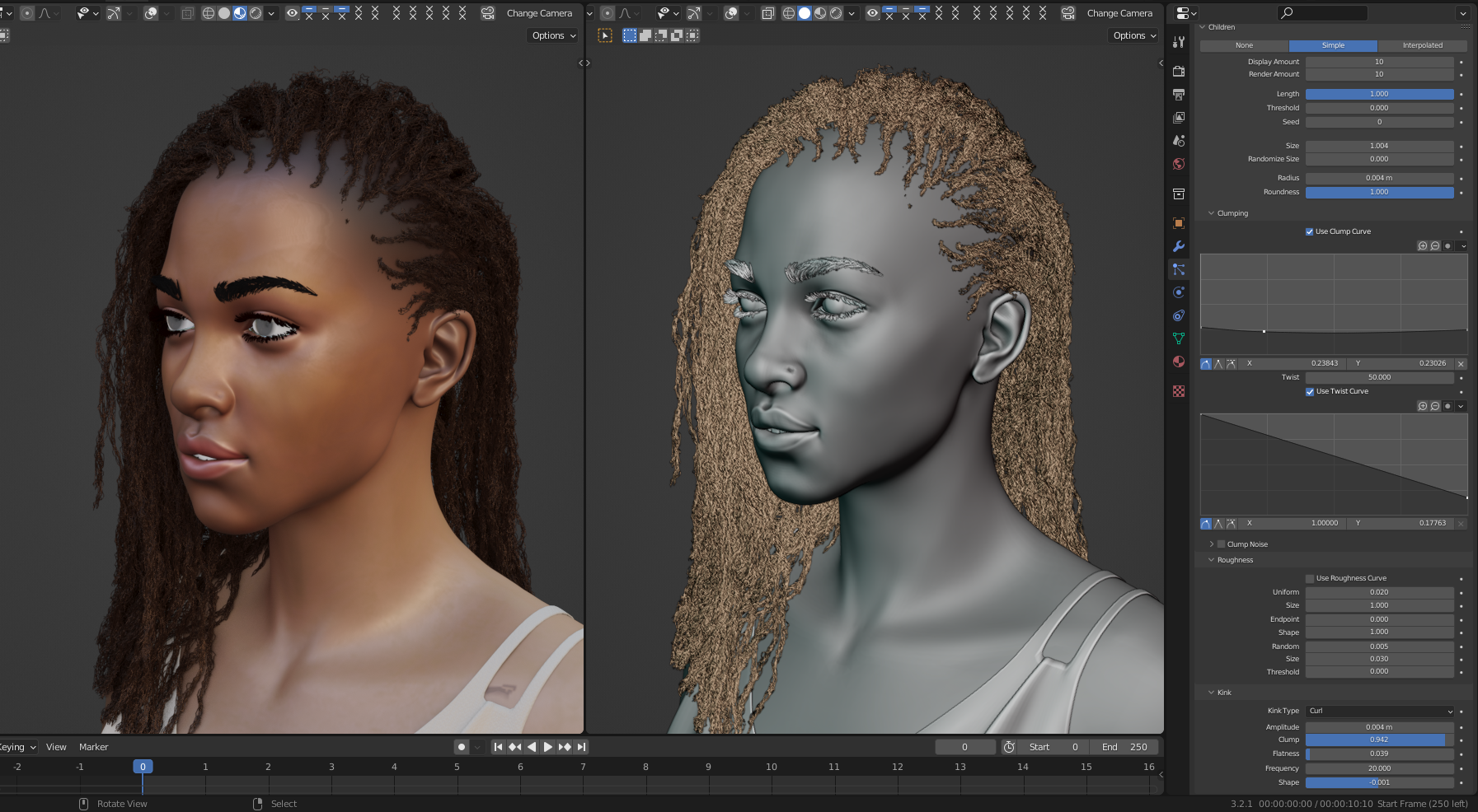 Stylized Braid Sharing 【Blender】 | VFX Grace
