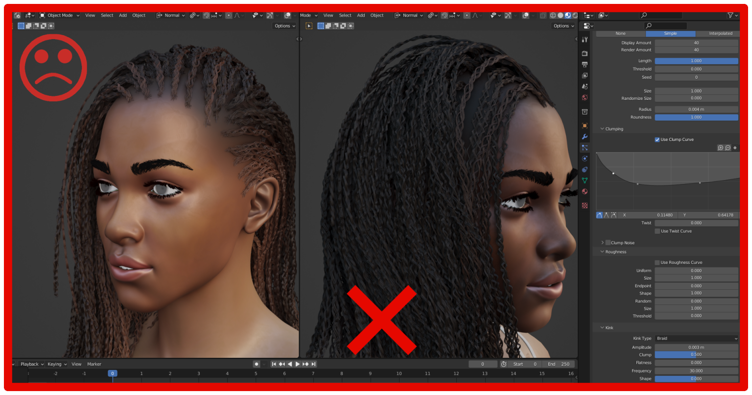 Stylized Braid Sharing 【Blender】 | VFX Grace