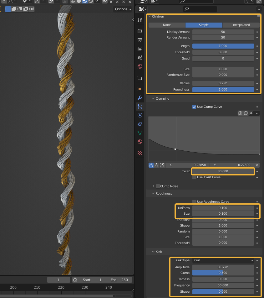 Stylized Braid Sharing 【Blender】 | VFX Grace