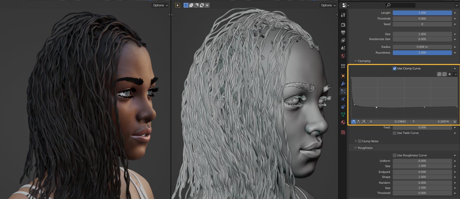 Stylized Braid Sharing 【Blender】 | VFX Grace