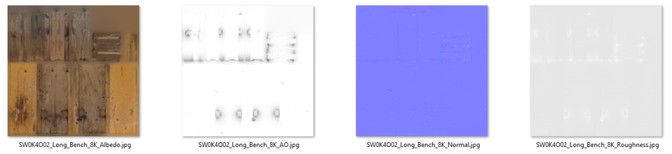 Long Bench | Furniture Model | VFX Grace