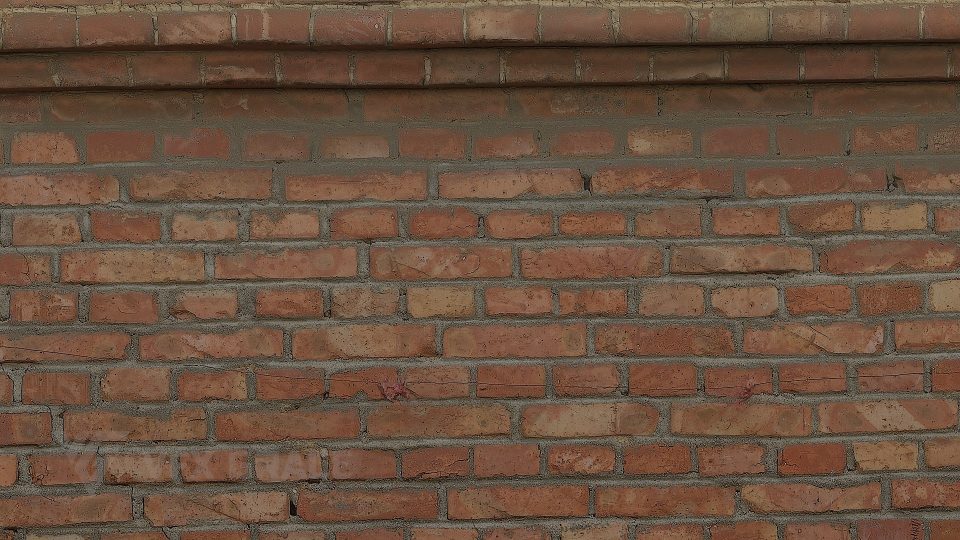 Red Brick Wall 003 | Wall Model | VFX Grace