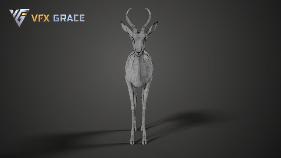 Springbok Animated - UE Character Asset | VFX Grace