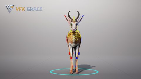 Springbok Animated - UE Character Asset | VFX Grace