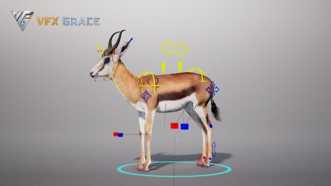 Springbok Animated - UE Character Asset | VFX Grace