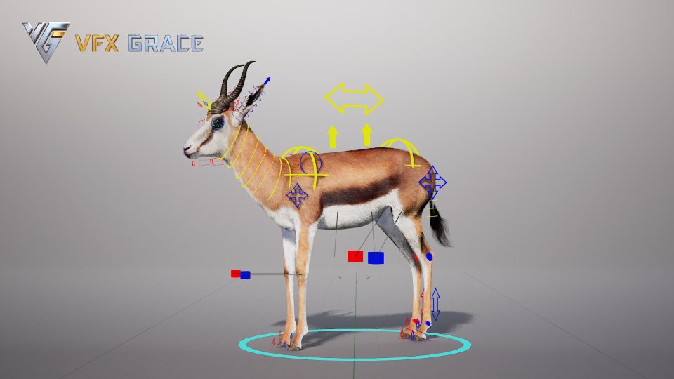 Springbok Animated - UE Character Asset | VFX Grace