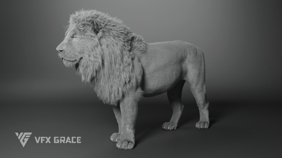 Lion Rig - MAYA Character Asset | VFX Grace
