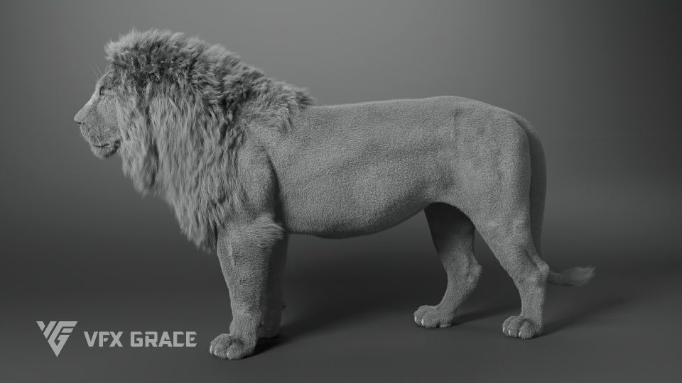 Lion Rig - MAYA Character Asset | VFX Grace