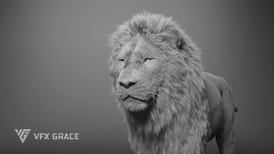 Lion Rig - MAYA Character Asset | VFX Grace