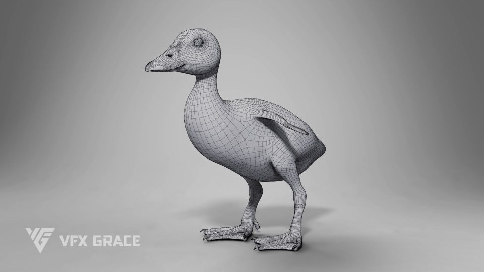 Duckling Animated - MAYA Character Asset | VFX Grace
