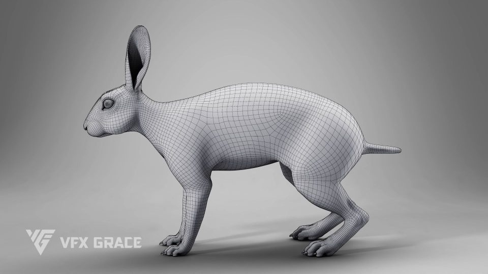 White Rabbit Animated - MAYA Character Asset | VFX Grace