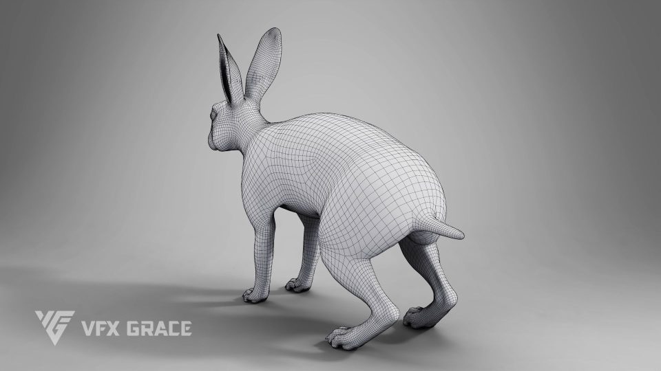 White Rabbit Animated - MAYA Character Asset | VFX Grace
