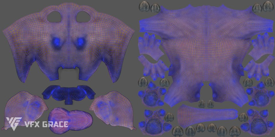 Four-Eyed Dog Animated - MAYA Character Asset | VFX Grace