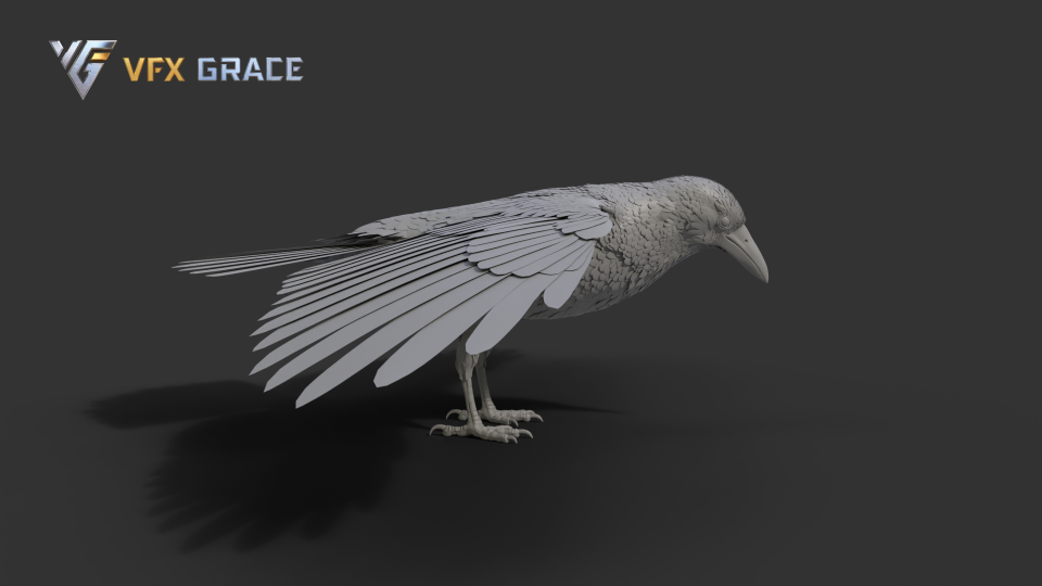 Carrion Crow - UE Character Asset | VFX Grace